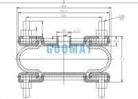 China Rubber Bellows 8''X1 Industrial Air Spring Flange Ring W01R584054 Firestone for sale