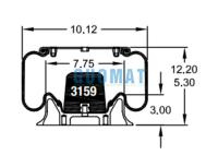 China W01-358-9031 Firestone Rolling Lobe Air Spring Bellow No.1T15M-0 Truck Air Suspension With Piston for sale
