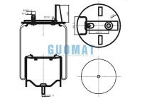 China TRL-230LLH Truck Rolling Lobe Air Suspension Spring 1T6230H Auto Parts For HINO for sale
