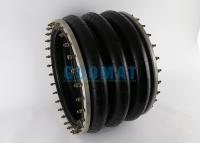 China GUOMAT Triple Convoluted Rubber Industrial Air Spring 3H630376 660mm Stamping Flange Airbag for sale