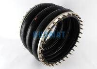 China GUOMAT Triple Convoluted Rubber Industrial Air Spring 3H630376 660mm Stamping Flange Airbag for sale