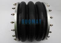China Flange Connection Air Suspension Spring 3H480312 Triple Convoluted Rubber Air Bellows for sale