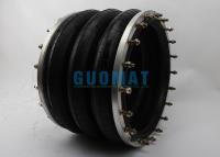 China Flange Connection Air Suspension Spring 3H480312 Triple Convoluted Rubber Air Bellows for sale