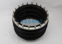 China Flange Connection Air Suspension Spring 3H480312 Triple Convoluted Rubber Air Bellows for sale