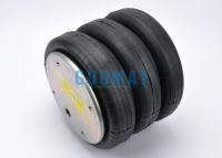China 381mm Height Triple Convoluted Air Spring For Slurry Starch Vibrating Screen GUOMAT Pneumatic Bellows Actuators for sale