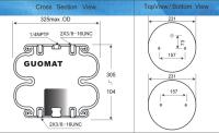 China VOL-VO 3130488 Industrial Air Spring ContiTech FD33022313 Cross 2B12-316 for sale