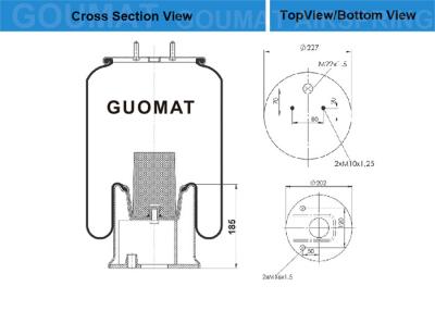 China CF GOMMA 1T-280-40 / 1T280-40 / 1T28040 Truck Air Springs Air balloons for sale