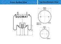 China SMB Air Springs Shock M078580 CONTITECH 4157NP03 FRUEHAUF M078580 NEWAY 90557233 for sale