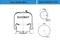 China Truck Air Springs GUOMAT 1T4757NP02 For MERCEDES BENZ A9743200217 for sale