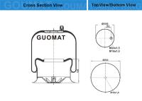 China GUOMAT 1T4757NP22 Truck Air Ride Suspension Kits CONTITECH 4757NP22 / 4757N P22 / 4757 N P22 for sale