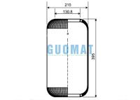China Refer 8017 Goodyear Rubber Air Bags Bus Air Suspension W01-358-5139 for sale