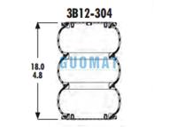 China 3B12-304 Goodyear Rubber Air Suspension Bags 0-200 Psi Pressure Range For Automotive Vehicles for sale