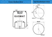 China Suspension Air Bags CONTITECH 4883 N1 P07 / 4883N1P07 AIRTECH 34883K MAN 81436006037 for sale