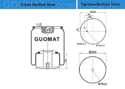 China Suspension Air Bags CONTITECH 4883 N1 P07 / 4883N1P07 AIRTECH 34883K MAN 81436006037 for sale