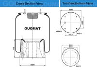 China Air Bags Spring W01-M58-6364 GRANNING 15634 CONTITECH 813MB For PEGASO 175005​ for sale