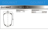 China CONTITECH 817N Bus Air Spring CF GOMMA 1S260-30 For RVI 5.810.111.355​ / 5810111355 for sale