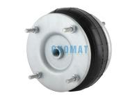 China FS 138-8 DS Industrial Suspension Air Spring 8''X1 Single Convoluted Rubber Airbag With Flange Ring for sale