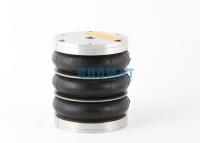 China 4.5''X3 NORGREN Triple Convoluted Industrial Air Spring PM/31043 Air Bellow With Aluminum Cover Plate for sale