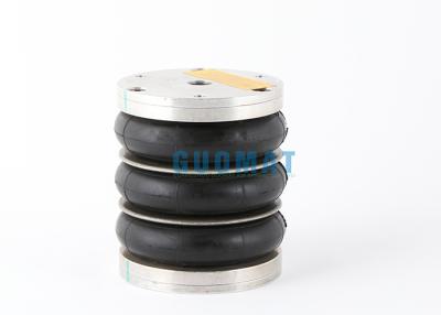 China 4.5''X3 NORGREN Triple Convoluted Industrial Air Spring PM/31043 Air Bellow With Aluminum Cover Plate for sale