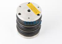 China 4.5''X3 NORGREN Triple Convoluted Industrial Air Spring PM/31043 Air Bellow With Aluminum Cover Plate for sale