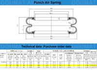 China Air Ride Suspension Parts S-300-2 YOKOHAMA Rubber Air Suspension Bags S300-2 for sale