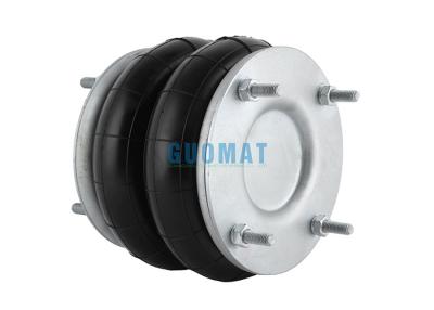 China 8''X2 Flange Industrial Air Spring W01R584055 Firestone Aluminum Plate Convoluted Rubber Bellows for sale