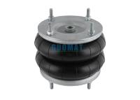 China 8''X2 Flange Industrial Air Spring W01R584055 Firestone Aluminum Plate Convoluted Rubber Bellows for sale