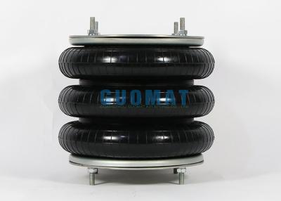 China Complete Convoluted Air Bellow 12X3 Dunlop Three Layers Flange Helper Springs Pneumatics For Machinery for sale