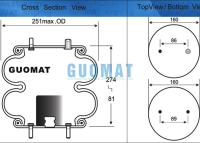 China 2B9-265 Goodyear Air Spring Shock For Scissors Lift And Tilt Table FD200-19 448 Contitech Air Actuators for sale