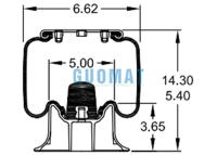 China W013585311 Firestone Steering Axle Air Springs 1T14C1 For HENDRICKSON S-13154 Truck Air Suspension Parts for sale
