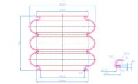 China 360206H-3 Triple Convoluted Air Spring 16 Pcs Nuts For Press Isolation Machine for sale