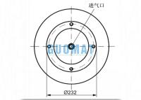 China Double Convoluted Rubber Air Bellow FD138-18 DS Shock Absorbing Air Pillow For Paper Making Equipment for sale