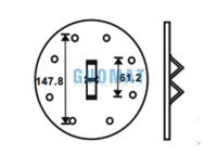 China 556238325 Goodyear Air Spring For Trailer Double Convoluted Suspension Air Balloon for sale