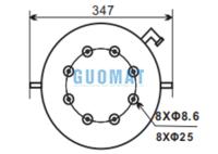 China 556238325 Goodyear Air Spring For Trailer Double Convoluted Suspension Air Balloon for sale