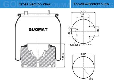 China CONTITECH 836 M2 K1**CPL Truck / Bus Air Springs  GUOAMT NO.:1T836M2K1 CPL for sale