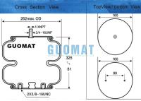 China 2B9-218 Goodyear Double Air Bag 578923206 FD 200-25 453 Contitech Convoluted Industrial Air Spring Shock for sale
