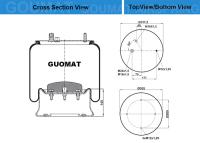China NEWAY Air Spring CONTITECH 902 MB / 902MB For  NEWAY M0057000 G​ / M0057000G​ for sale
