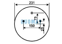 China 1R11-111 Air Suspension Air Spring Goodyear W01-M58-6297 Mercedes Benz Truck Axle Shock Absorber for sale