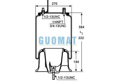 China 910-16A382 Contitech Air Bag Spring 1R12-603 Goodyear Trucks Suspension Parts for sale