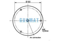 China WBZ 140-E1 Double Convoluted Rubber Air Bellow G3/8 Weforma Helper Springs Pneumatic for sale