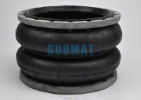 China 2H200142 Double Convoluted Rubber Air Spring Black Flange Air Suspension Bags for sale