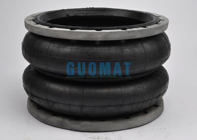 China 2H200142 Double Convoluted Rubber Air Spring Black Flange Air Suspension Bags for sale
