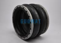 China 2H200142 Double Convoluted Rubber Air Spring Black Flange Air Suspension Bags for sale