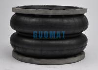 China 2H200142 Double Convoluted Rubber Air Spring Black Flange Air Suspension Bags for sale
