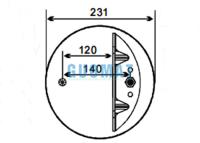 China W01-358-8829 Trailer Air Spring For VOL-VO 3934699 8079902 Firestone Suspension Shock Absorber for sale