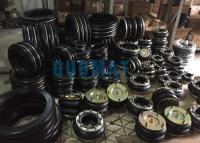 China 250190CY-2 Industrial Double Convoluted Air Isolator With Flange Ring / Plate for sale