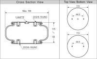 China Industrial Air Spring Single Convoluted W01-358-7731 1B131 Agriculture Machine for sale
