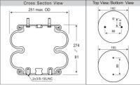 China Industrial Control Gas-Filled Air Spring W01-358-6890/20 Double Convoluted Type Airbag for sale