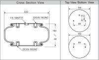 China Truck Single Convoluted Industrial Air Springs Goodyear 1B9-202 Air Bags for sale