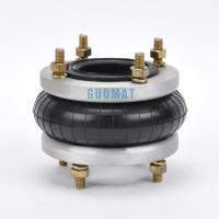 China 150076H-1 0.8 Mpa Industrial Single Bellows Type Convoluted Suspension Air Spring With Flange for sale
